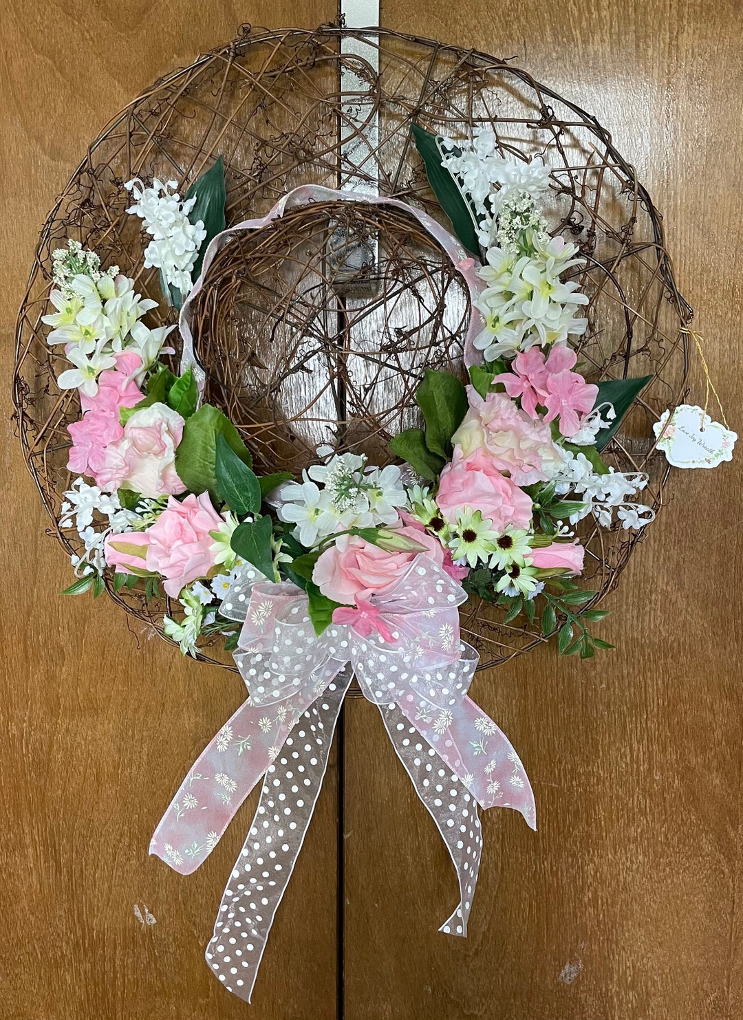 Pink Sun Hat Wreath - Etsy