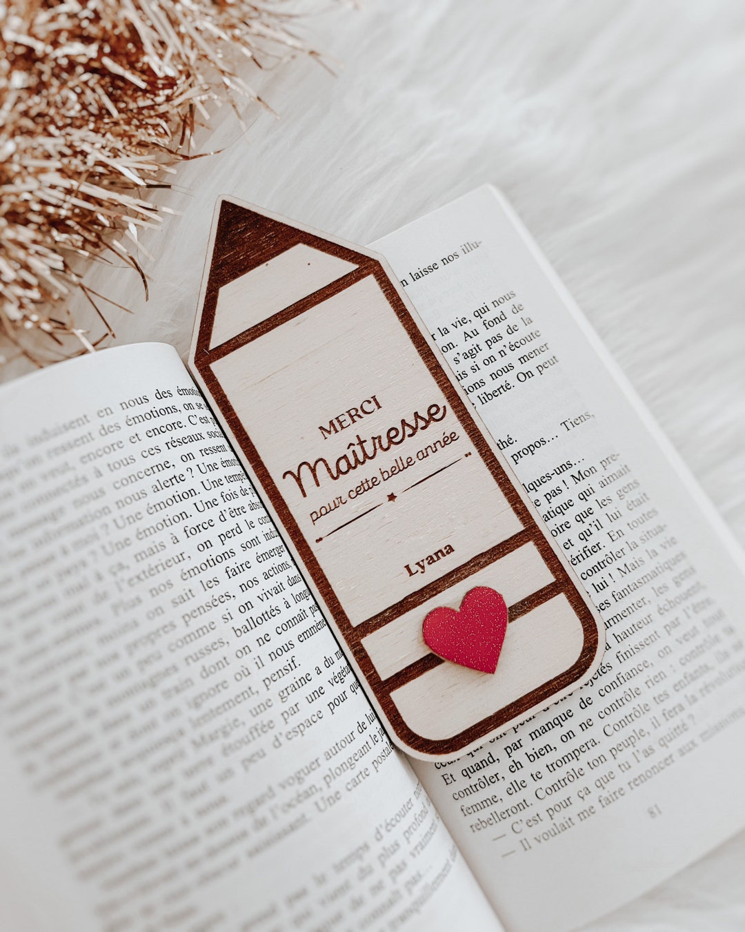 Personalized Wooden Master Bookmark With Engraving - Etsy