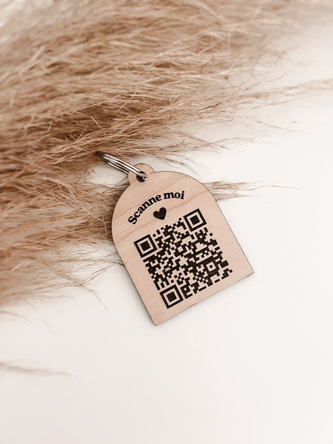 Personalized QR Code Keychain Company Website and Logo - Etsy