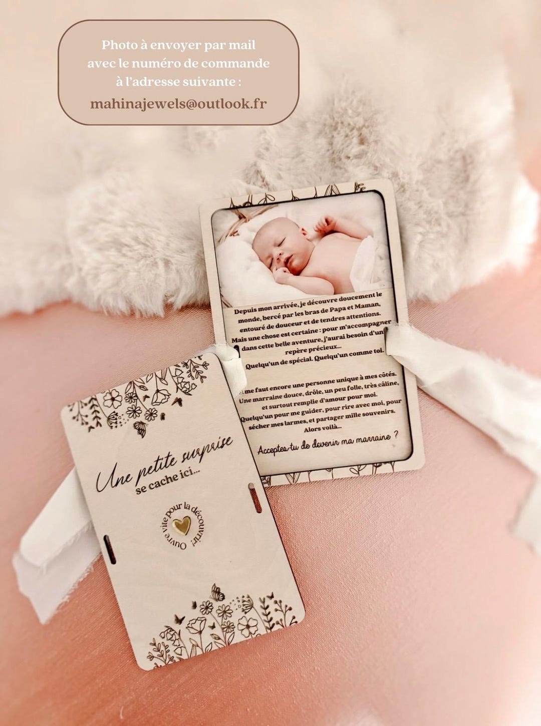 Personalized Godparent Proposal With Baby Photo – Surprise Card With ...