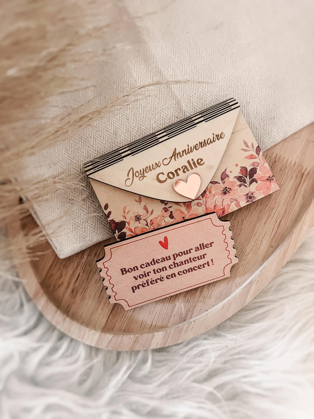 Personalized Gift Voucher Envelope – Original Birthday Gift – Engraved ...