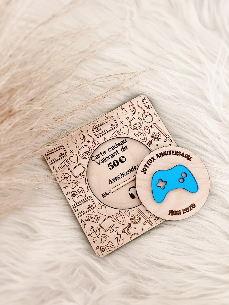 Coffret Carte Cadeau Pour Gamer Personnalisé - Etsy