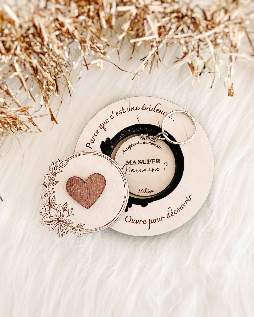 Surprise Request Box for Birth Announcement, Witness, Godmother ...