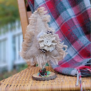 Handmade Burlap Christmas Trees- Set of 3 - Etsy