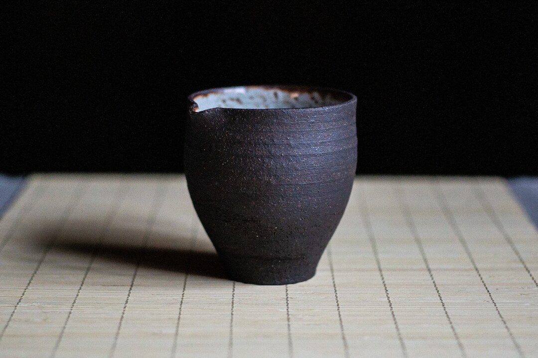 Dark Stoneware Ceramic Tea Pitcher 250 Ml Chahai Gong Dao - Etsy