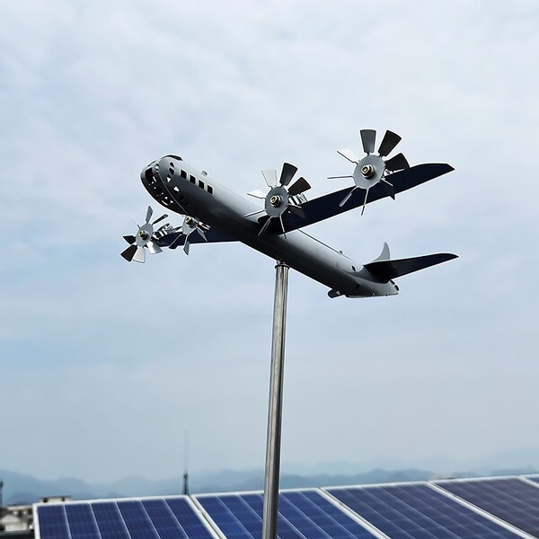 Metal Airplane Wind Spinner - Etsy
