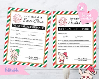 Official Elf Report | Etsy