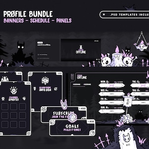 Demonic Forest – Pink Goth Stream Pack for Twitch, Youtube, Kick | Cute ...