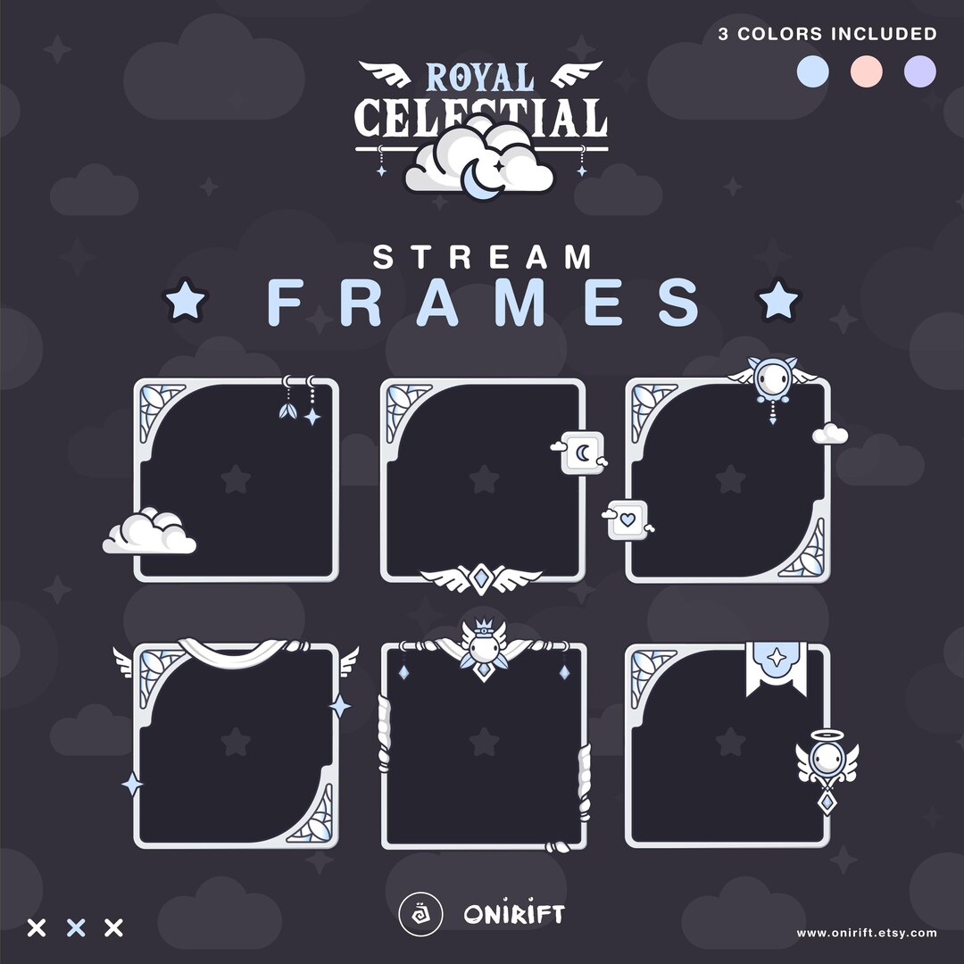 Dreamy & Ethereal CAM Frames Pack - Animated Camera Borders, Cute ...