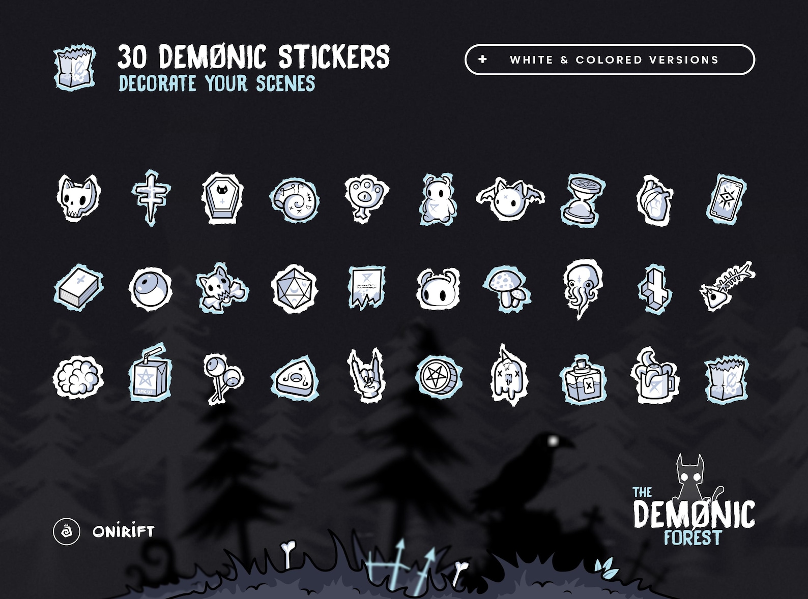 Demonic Forest – Blue Stream Package for Twitch, Youtube, Kick ...