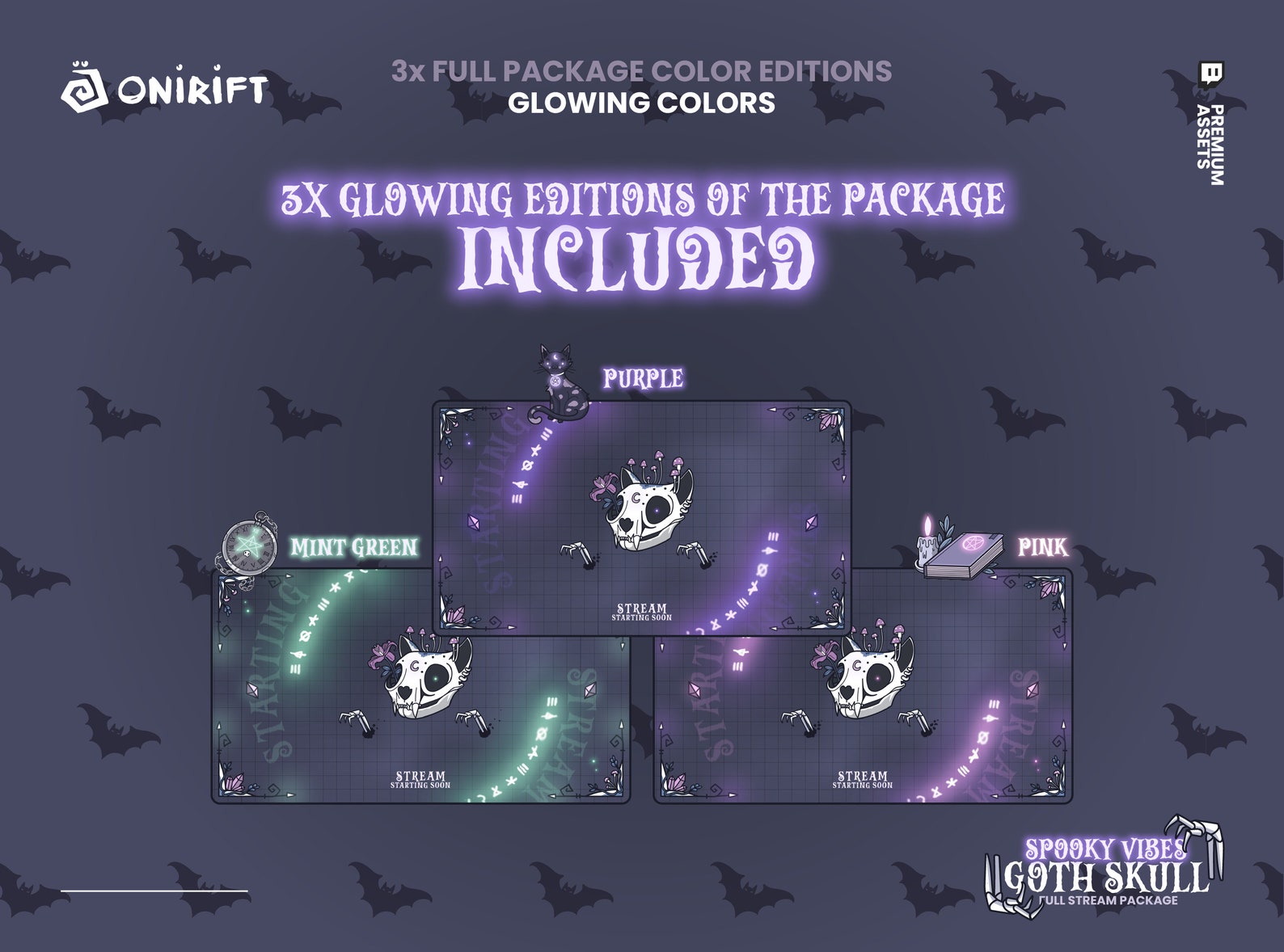 Gothic & Spooky Streaming Package for TWITCH YOUTUBE Halloween ...