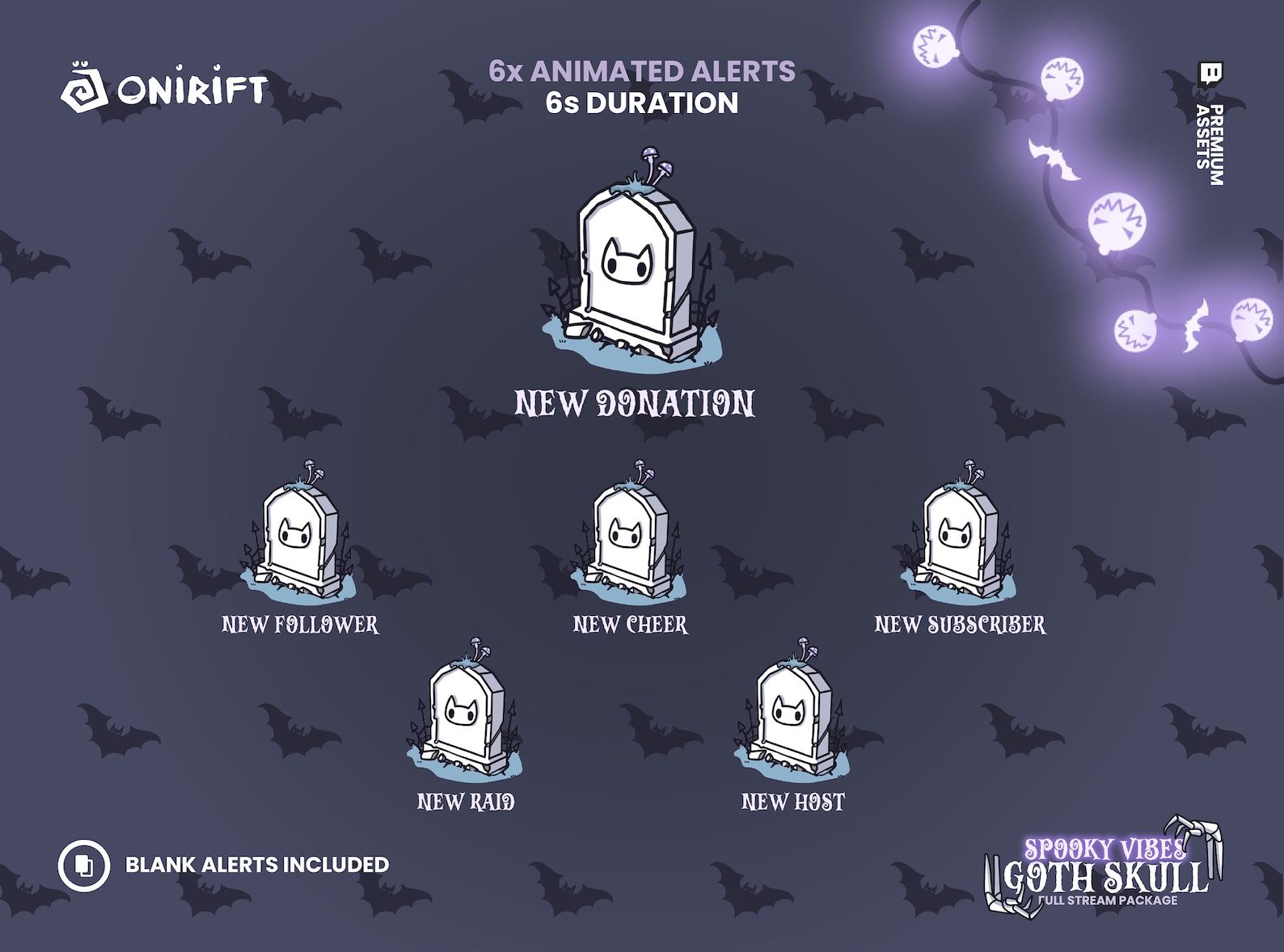 Gothic & Spooky Streaming Package for TWITCH YOUTUBE Halloween ...