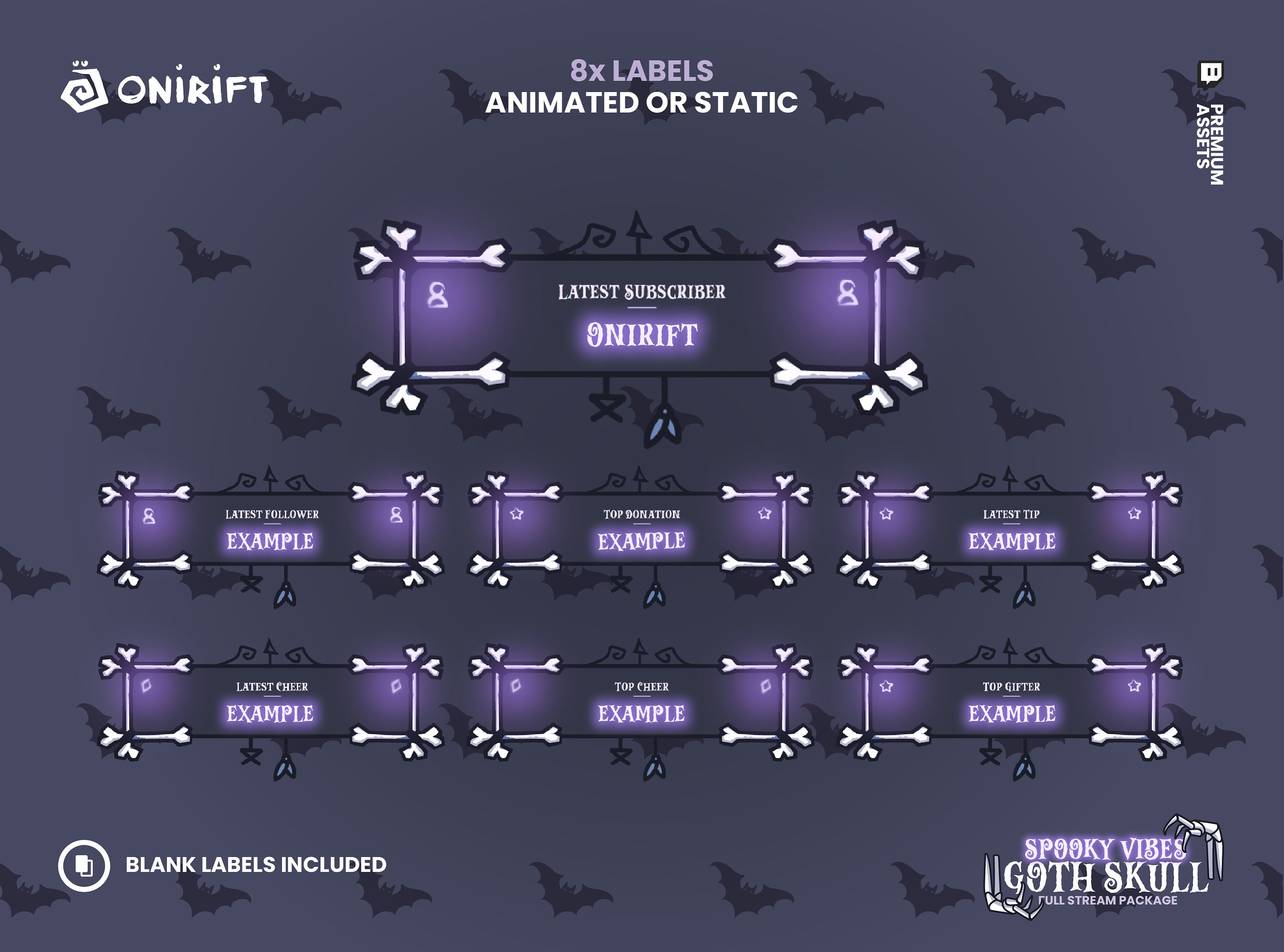 Gothic & Spooky Streaming Package for TWITCH - YOUTUBE - Halloween ...