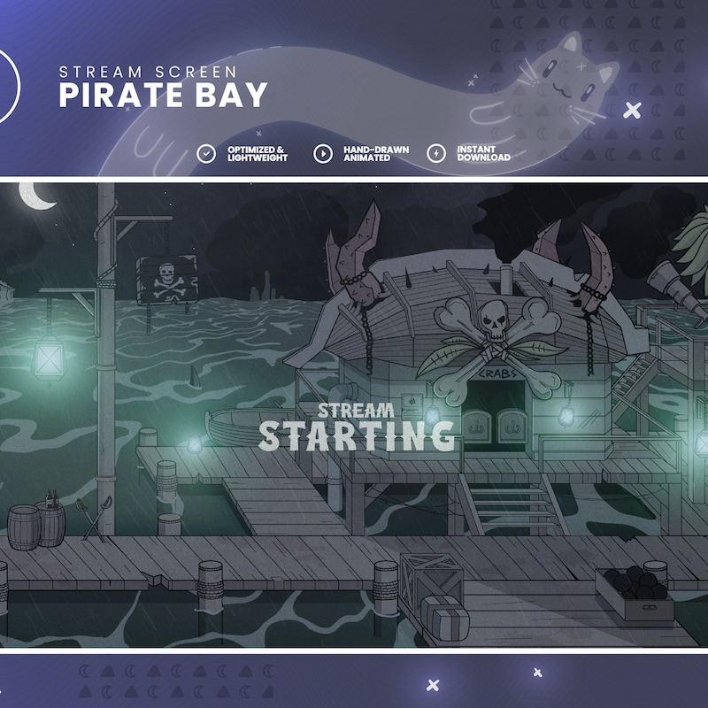 Twitch Pirate Overlay - Etsy
