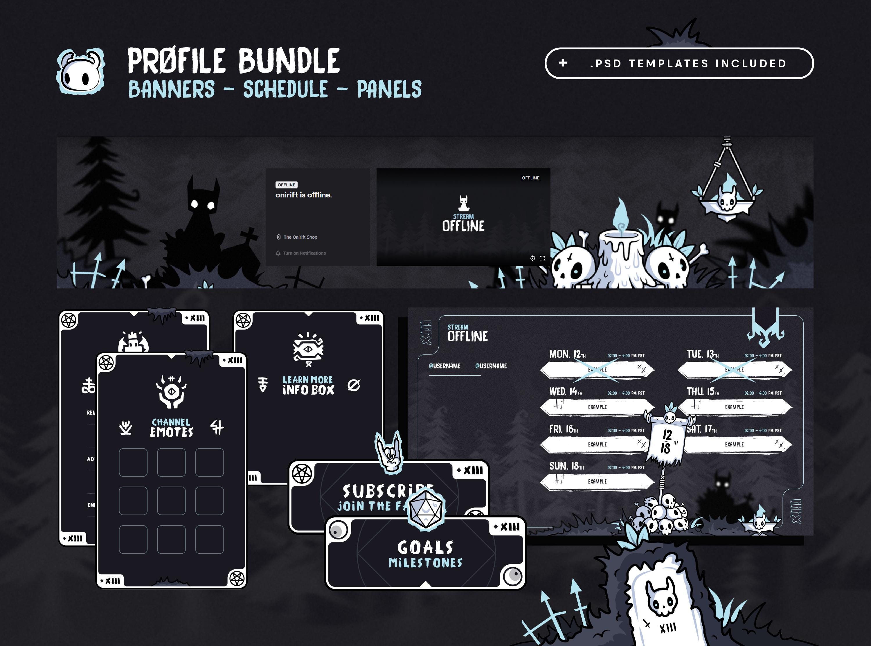 Demonic Forest – Blue Stream Package for Twitch, Youtube, Kick ...