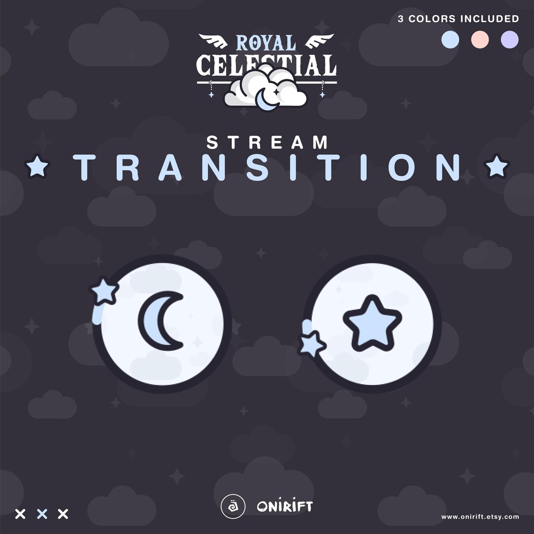 Celestial Moon & Star Stream Transition: Minimalistic and Snappy Stream ...