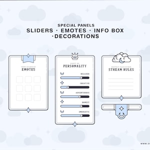 Dreamy & Ethereal Stream Profile Pack - Kick Twitch Panels, Youtube ...