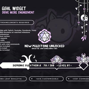 Demonic Forest – Pink Goth Stream Pack for Twitch, Youtube, Kick | Cute ...