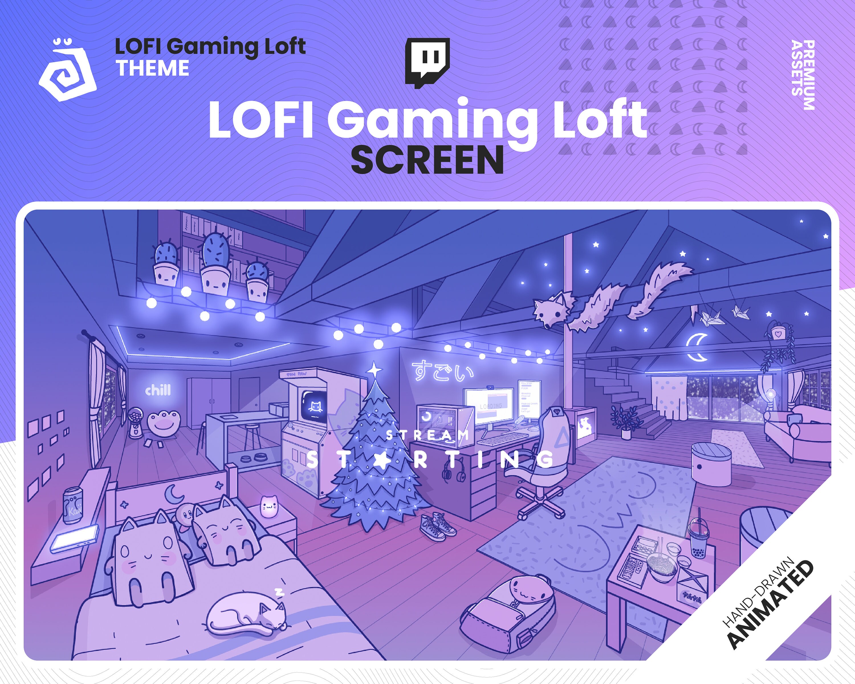 Twitch Starting Screen Cozy Room - Etsy
