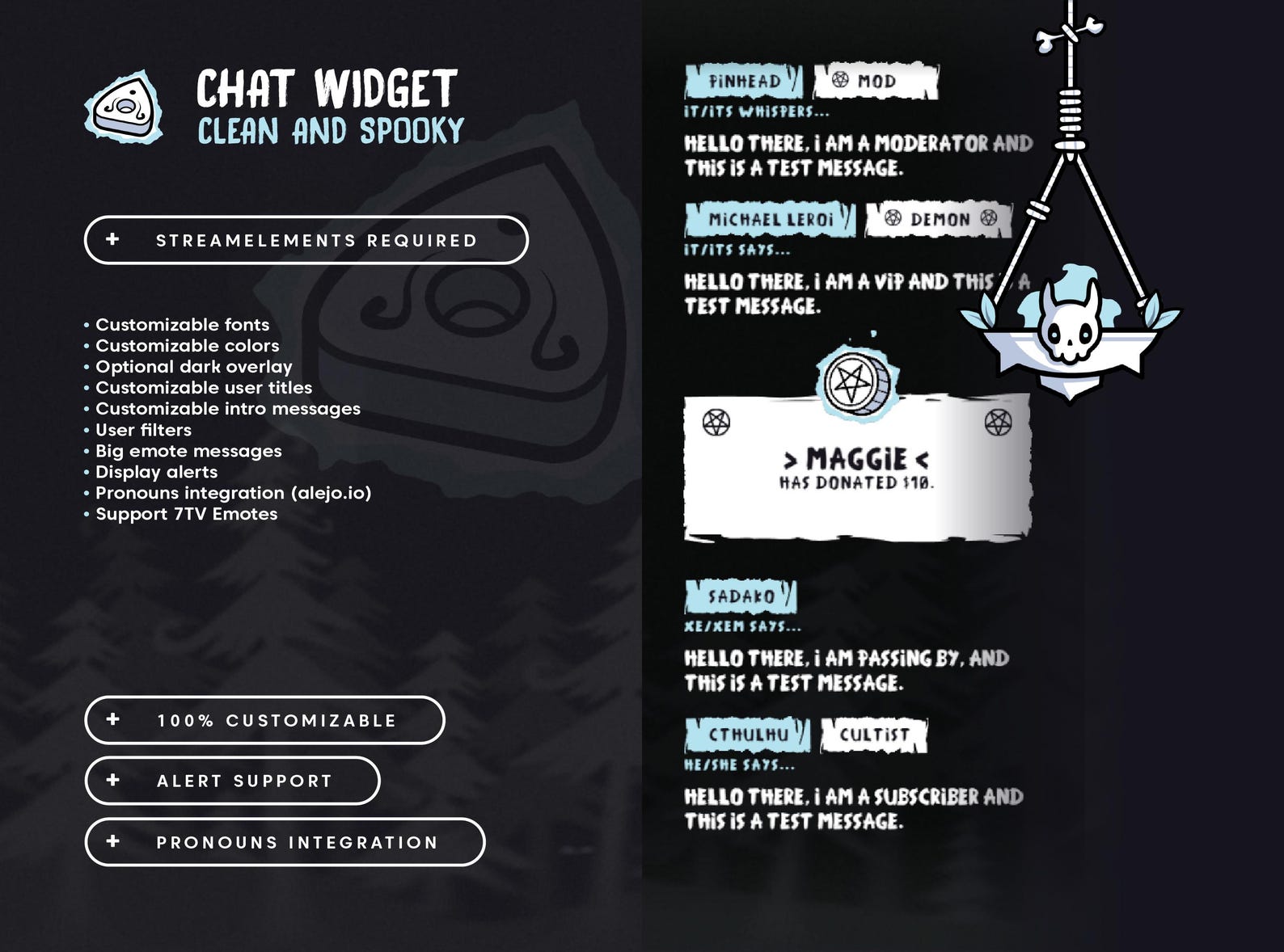 Demonic Forest – Blue Stream Package for Twitch, Youtube, Kick ...
