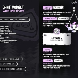 Demonic Forest – Pink Goth Stream Pack for Twitch, Youtube, Kick | Cute ...