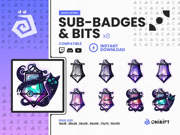 Dark Raven Stream Twitch Overlay Package Horror Moon Goth, Complete ...