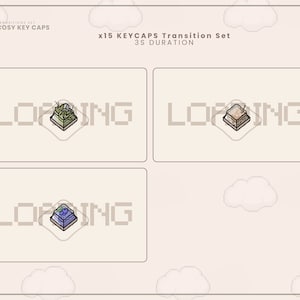 15x Key Caps STINGER Transitions - Cute Fantasy Keycap, Earthy ...