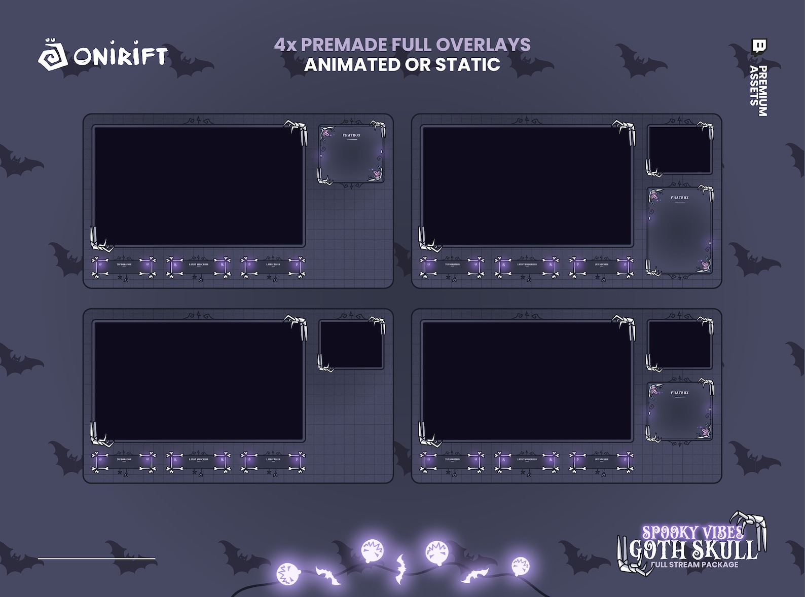 Gothic & Spooky Streaming Package for TWITCH YOUTUBE Halloween ...