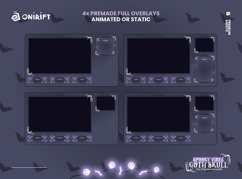 Gothic & Spooky Streaming Package for TWITCH YOUTUBE - Etsy
