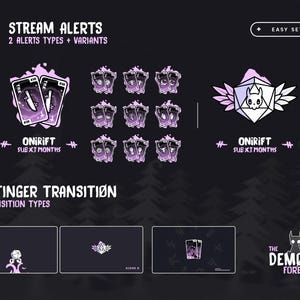 Demonic Forest – Pink Goth Stream Pack for Twitch, Youtube, Kick | Cute ...