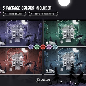 Demonic Forest – Pink Goth Stream Pack for Twitch, Youtube, Kick | Cute ...