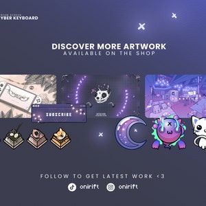 Cyberpunk Keyboard Twitch Animated Stream Screens - TWITCH, YOUTUBE ...