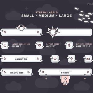 Ethereal Royal Celestial - Stream Package - Pastel Pink, Dark & Light ...