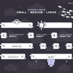 Ethereal Royal Celestial - Stream Package - Pastel Purple, Dark & Light ...