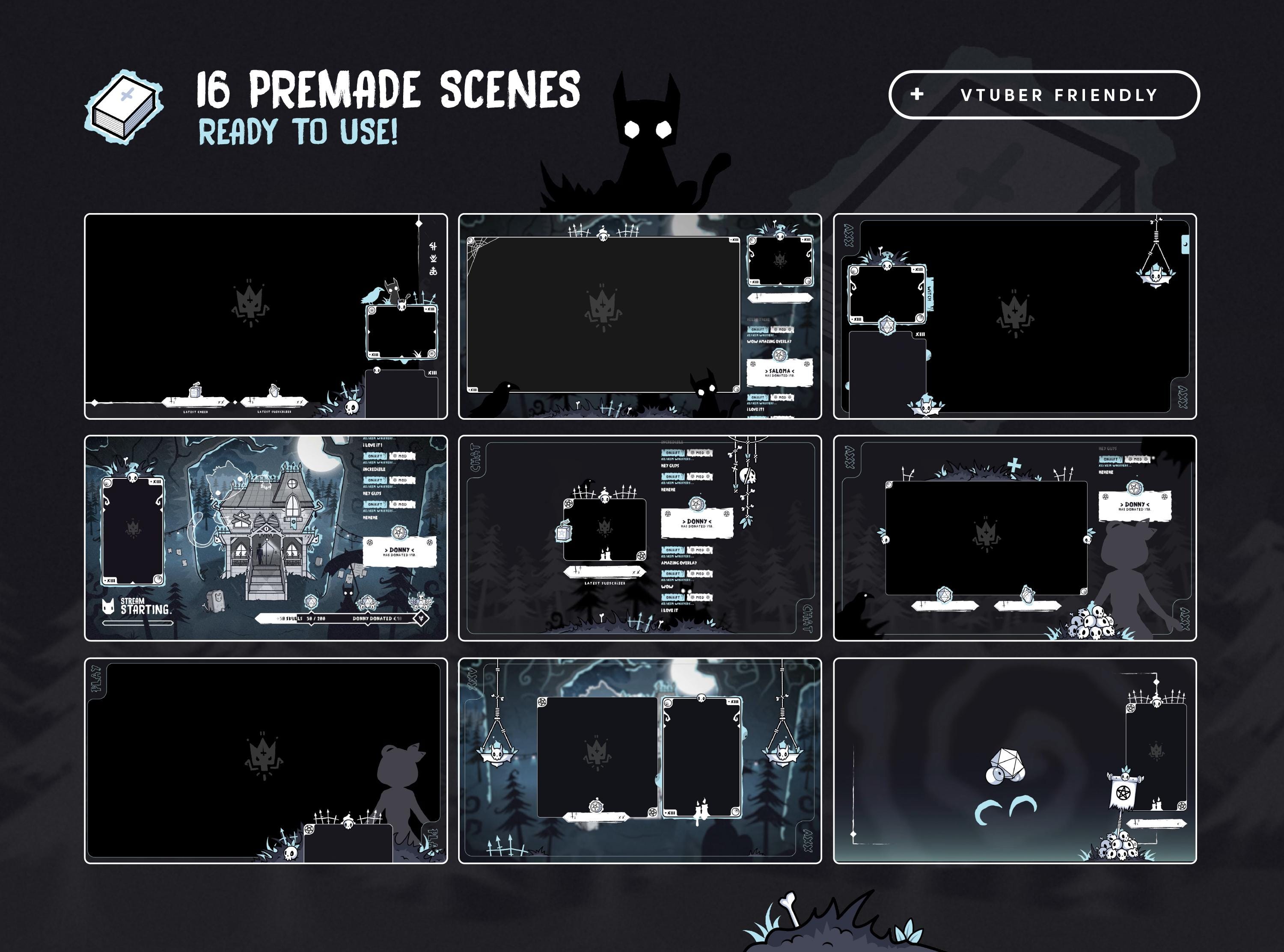 Demonic Forest – Blue Stream Package for Twitch, Youtube, Kick ...