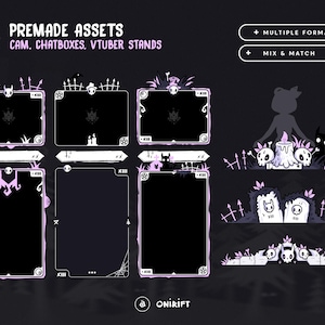 Demonic Forest – Pink Goth Stream Pack for Twitch, Youtube, Kick | Cute ...