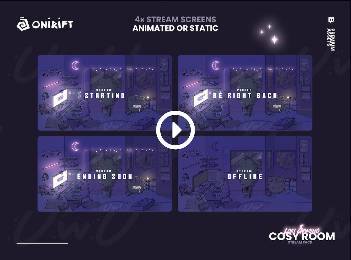 Cosy Lofi Gaming Room Stream Package for TWITCH YOUTUBE Uwu - Etsy