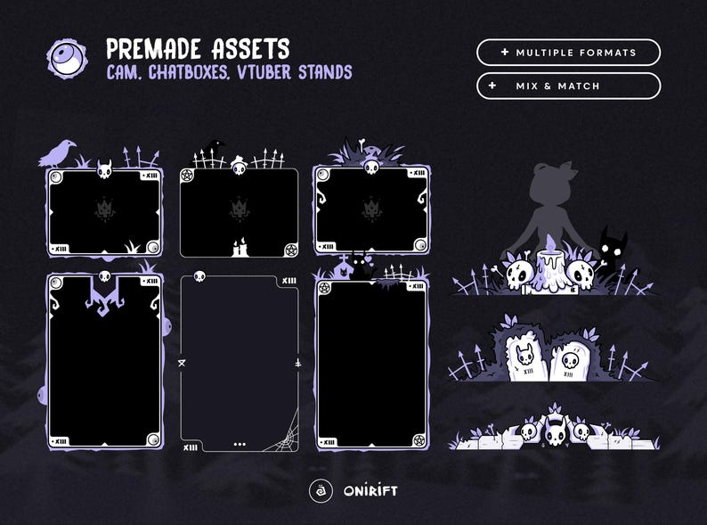 Demonic Forest - Purple Stream Pack for Twitch, Youtube, Kick. Gothic ...