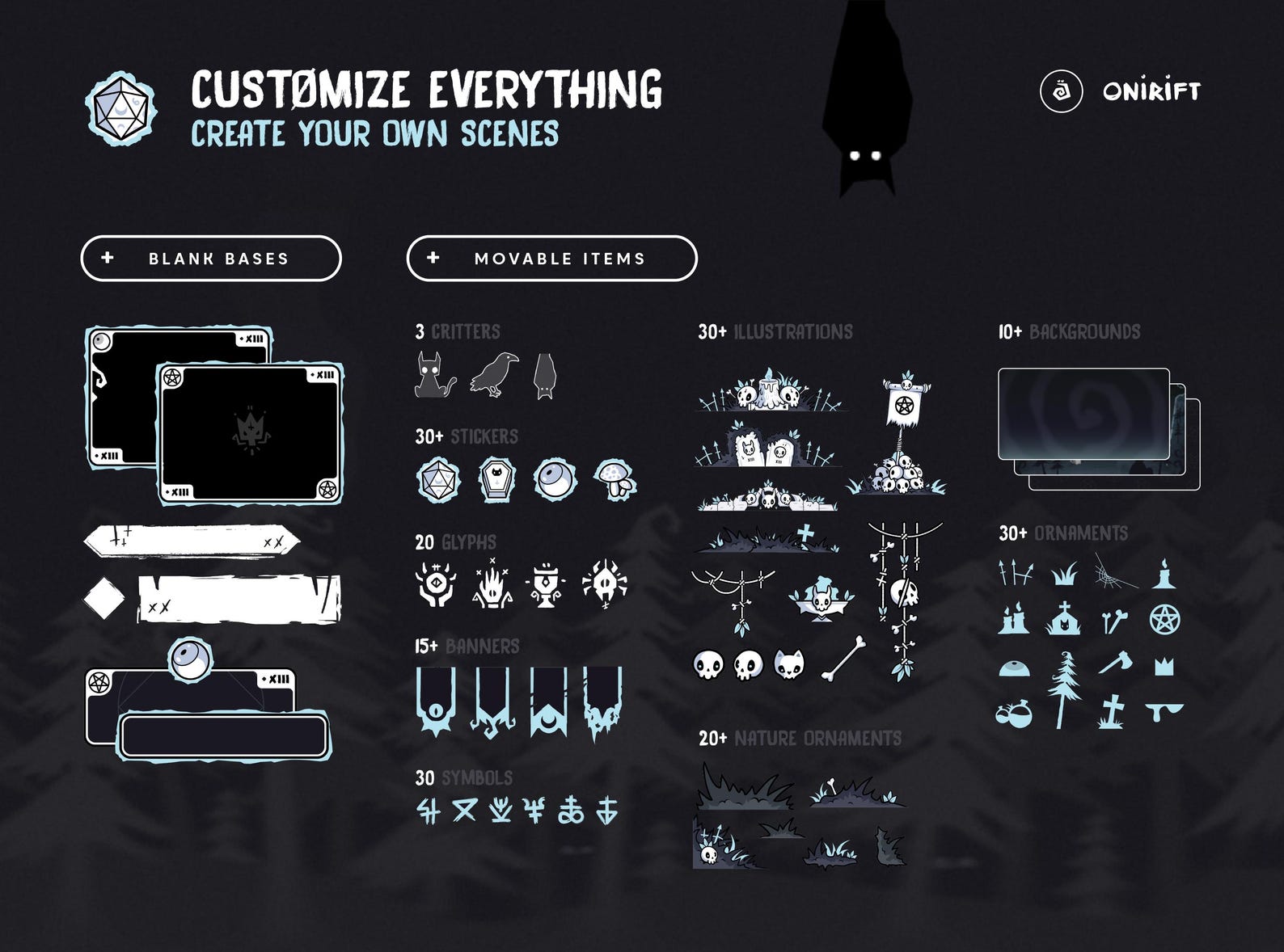 Demonic Forest – Blue Stream Package for Twitch, Youtube, Kick ...