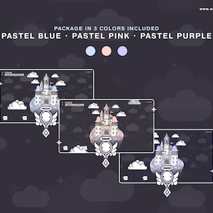 Ethereal Royal Celestial - Stream Package - Pastel Blue, Dark & Light ...