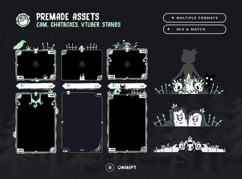 Demonic Forest – Green Stream Package for Twitch, Youtube, Kick ...