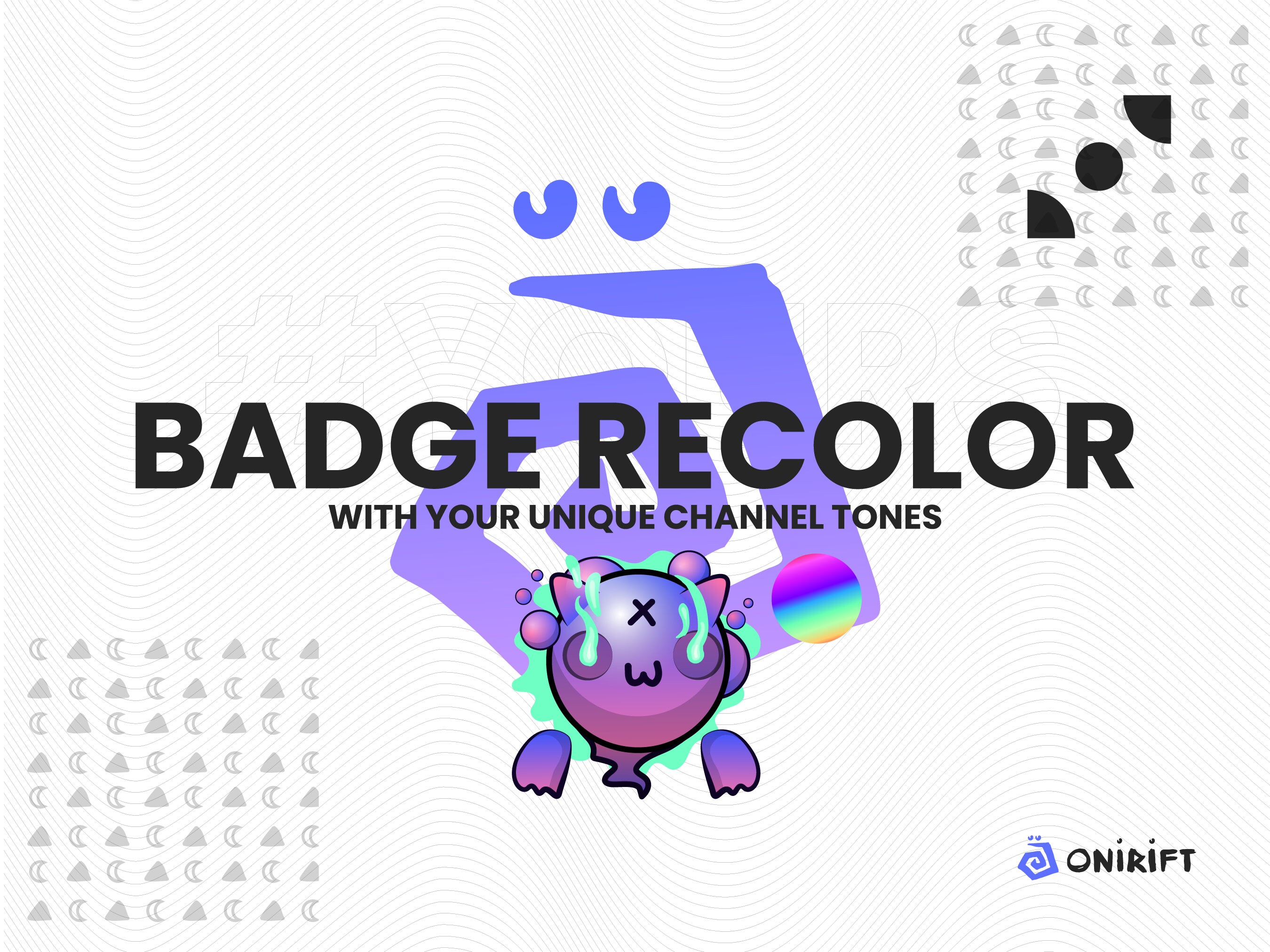 Full Custom Twitch Sub Badge Recolor Onirift - Etsy