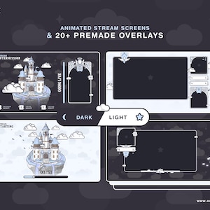 Ethereal Royal Celestial - Stream Package - Pastel Blue, Dark & Light ...