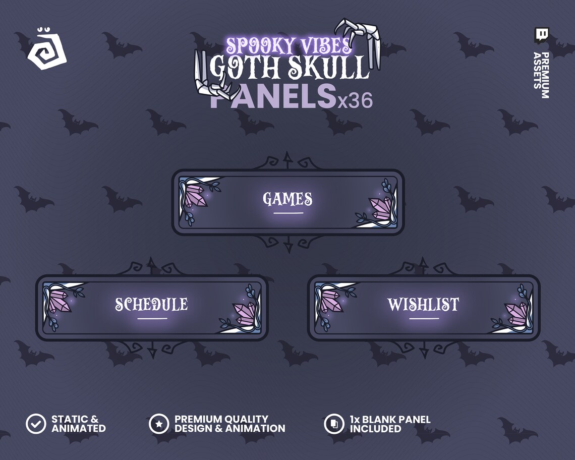 Twitch PANELS Witchcraft & Magic Goth Esoteric Occult - Etsy