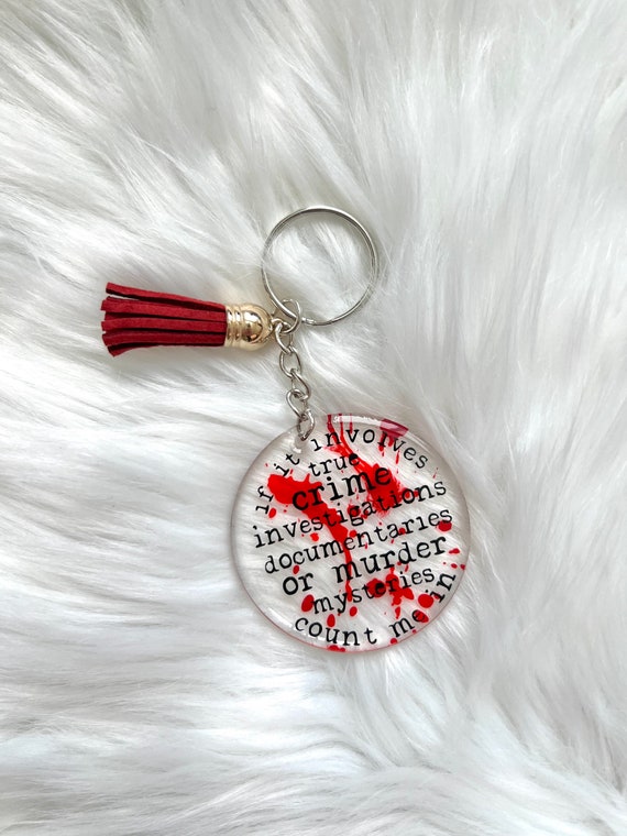 True Crime Keychain - Etsy