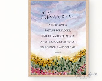 Isaiah 65 10 Print - Etsy