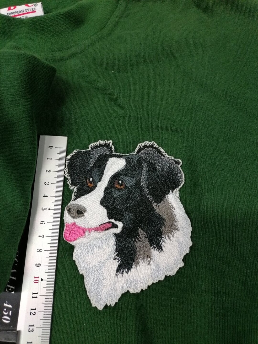 Border Collie Geborduurde Patch 12x10cm - Etsy