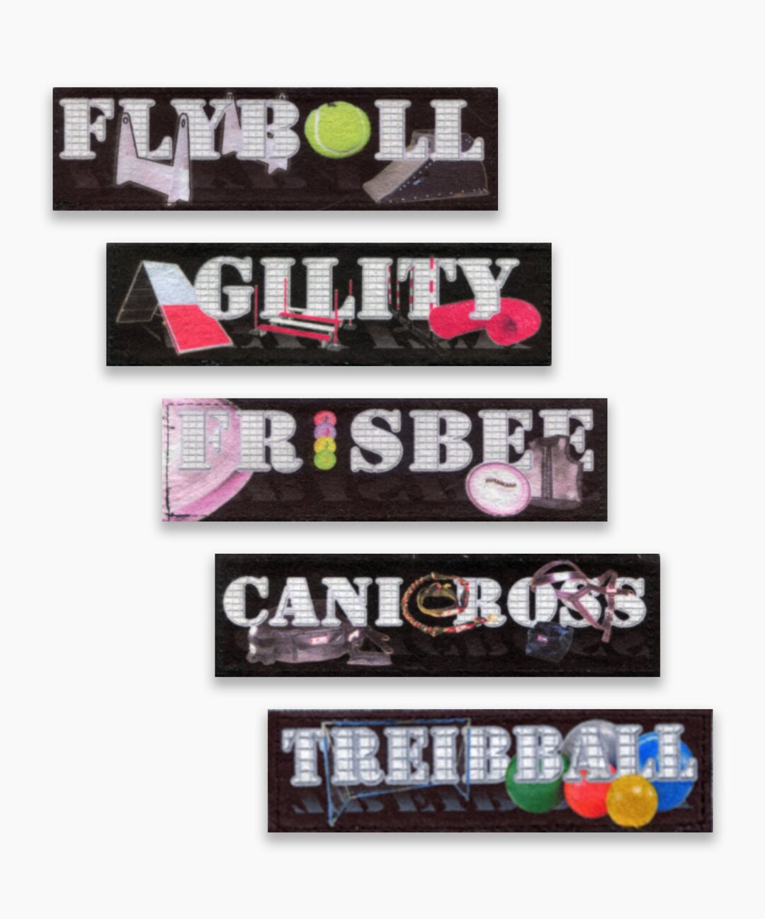 Two Dogsport Labels agility, Canicross, Flyball, Frisbee for K9 Dog ...