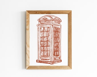 Drawing & Illustration Pen & Ink Original Art Print on Vintage ...