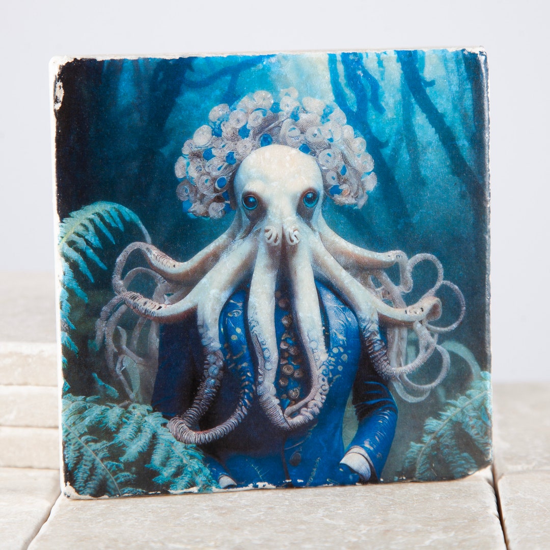 Printed Tile, Trendy Octopus, En Vouge, Travertine, Natural Stone ...